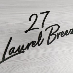 Script Address Sign ,script House Numbers, Custom House Numbers Sign ...