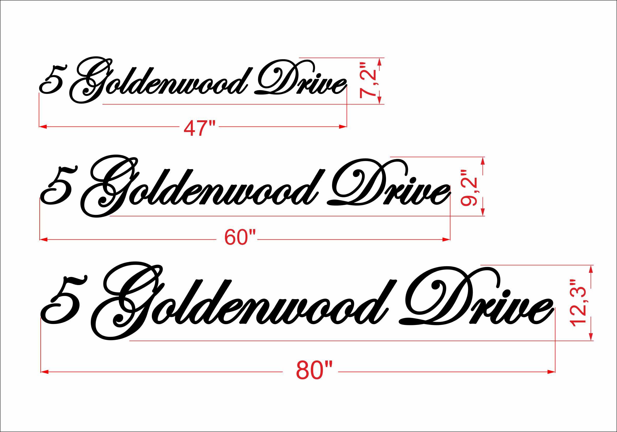 Script Address Sign script House Numbers Custom House | Etsy