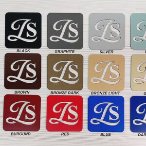 Script Address Sign Metal,garage Address Script,script House Numbers ...