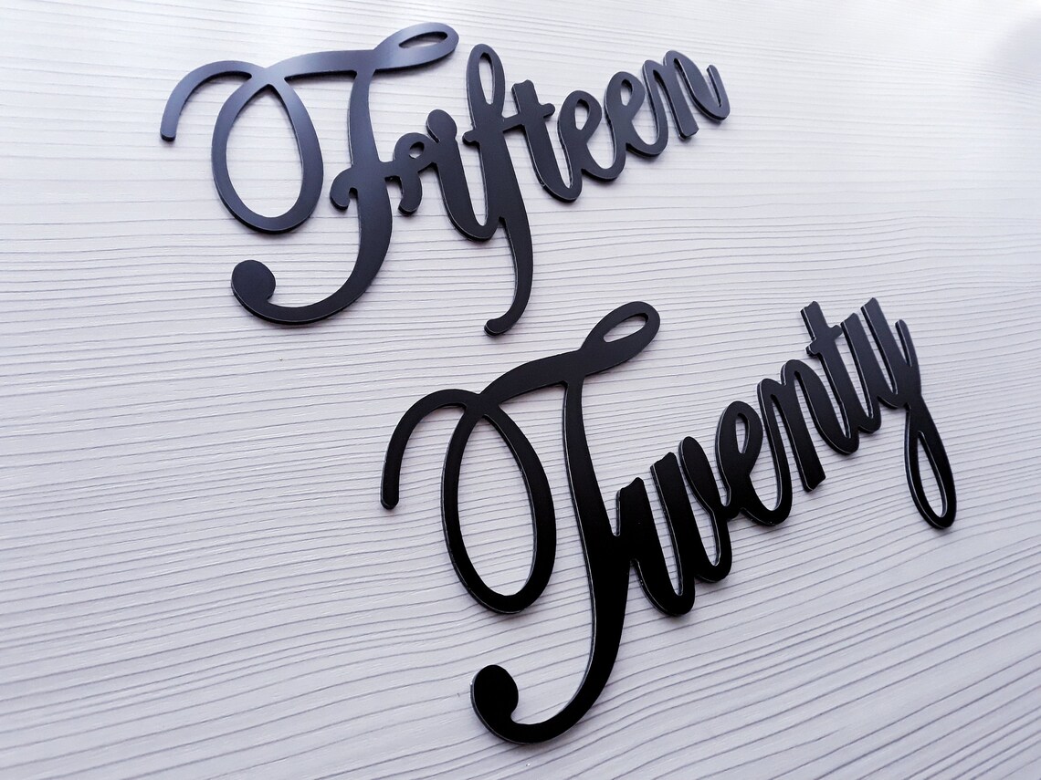 Script Address Sign Metalscript House Numberscustom House | Etsy