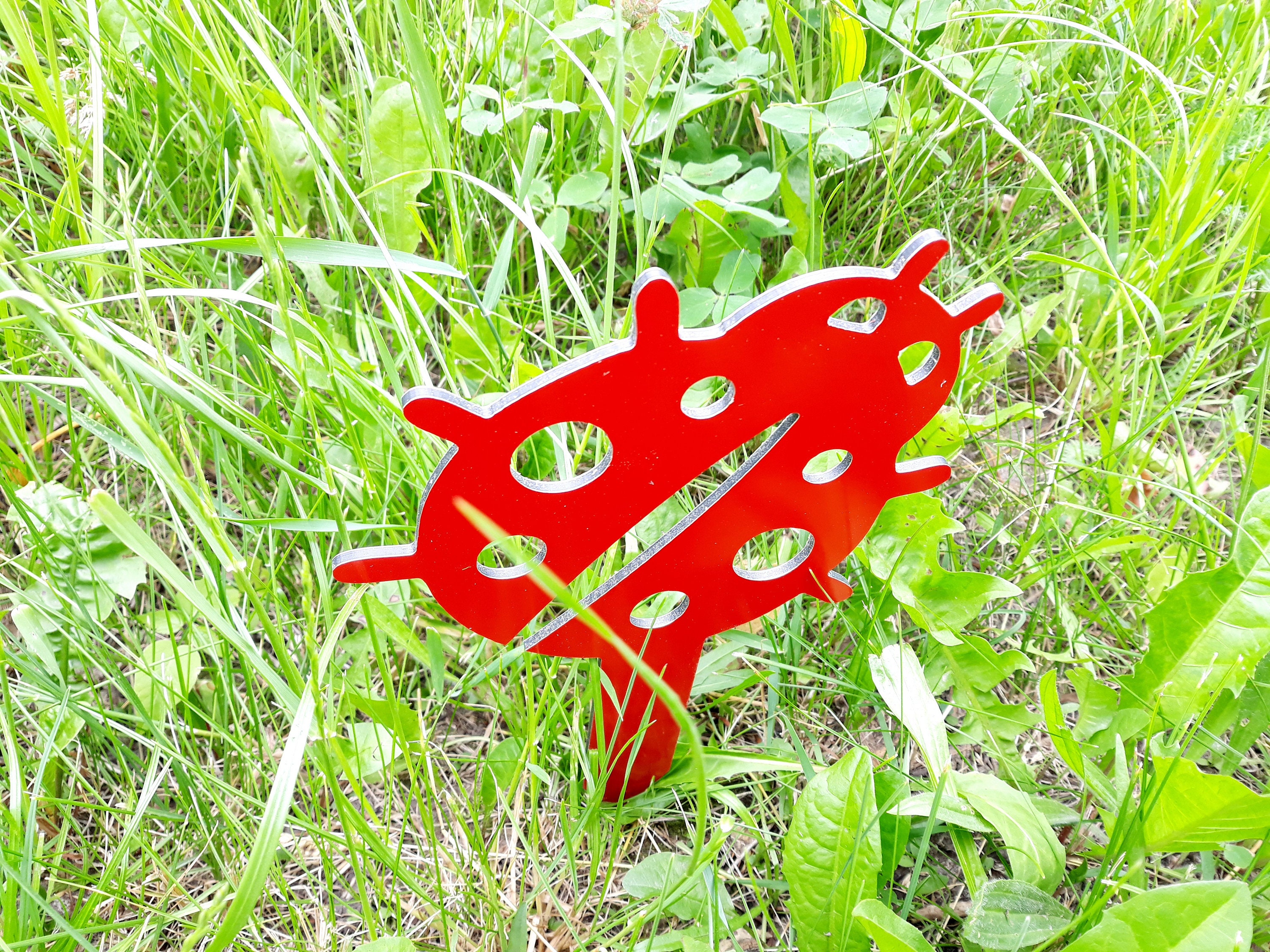 Ladybug Metal Garden Metal Sign Ladybug Ladybug Garden | Etsy