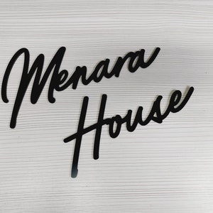 Script Address Sign ,script House Numbers, Custom House Numbers Sign ...