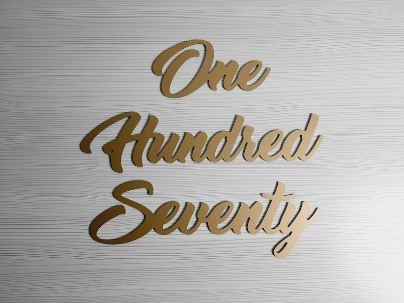 Address Script Sign Metal Custom House Numbers Sign Cursive | Etsy