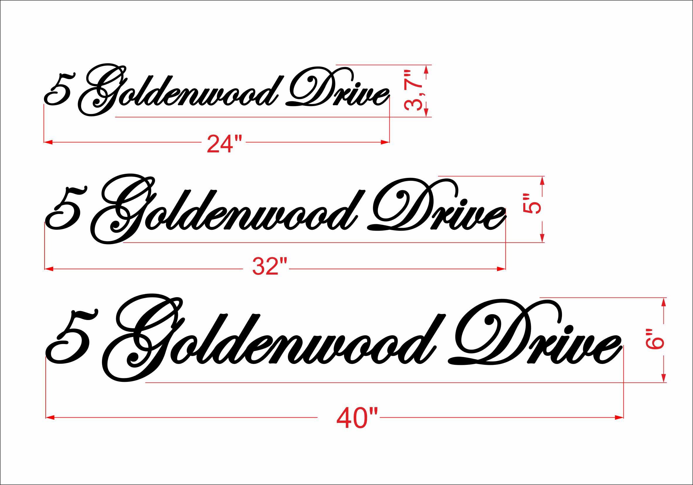 Script Address Sign script House Numbers Custom House - Etsy Canada