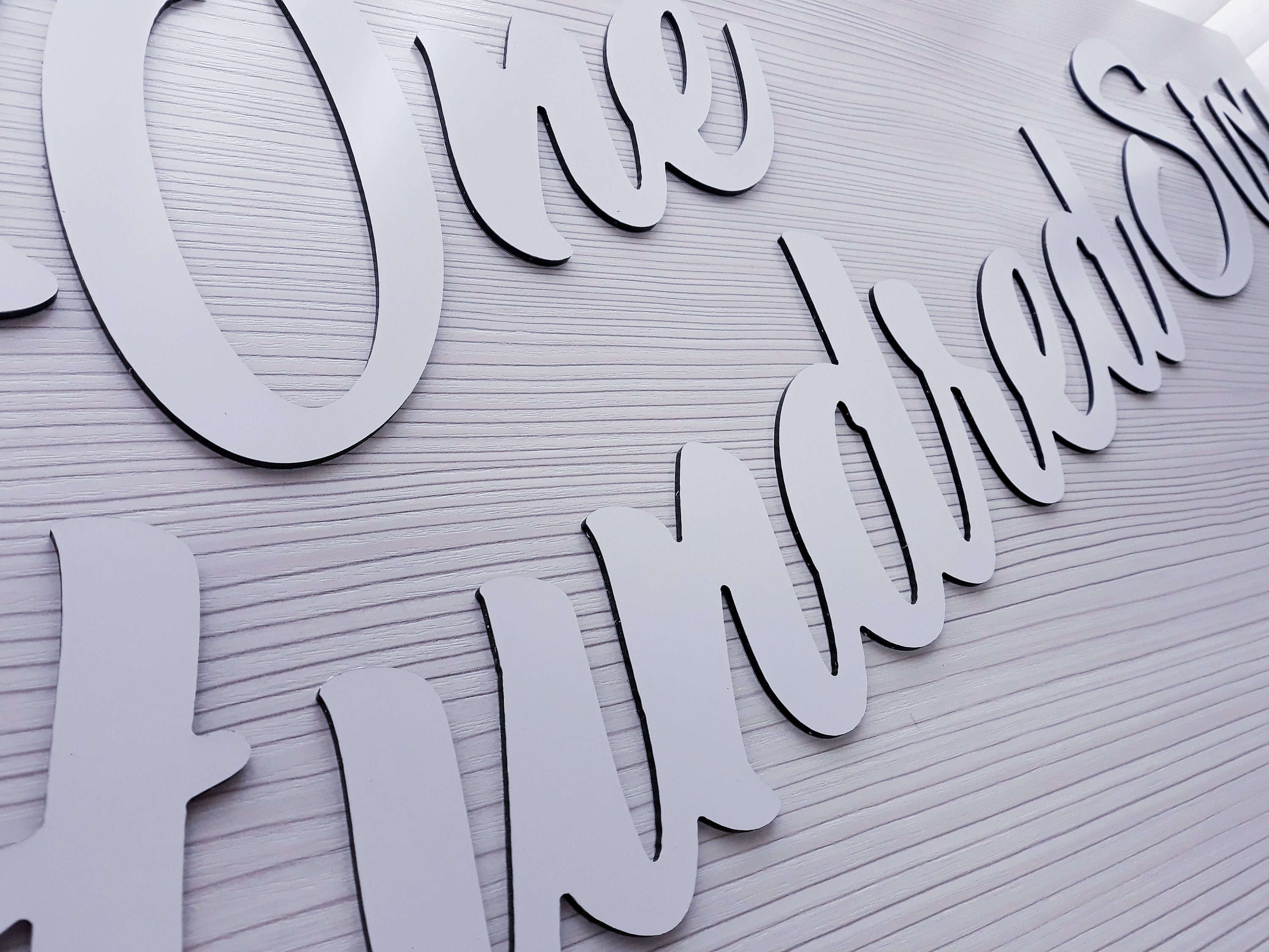 Script Address Sign Metal Custom House Numbers Sign Cursive | Etsy