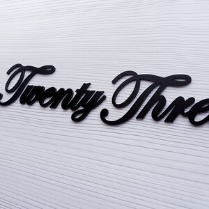 Script Address Sign Metalscript House Numberscustom House - Etsy