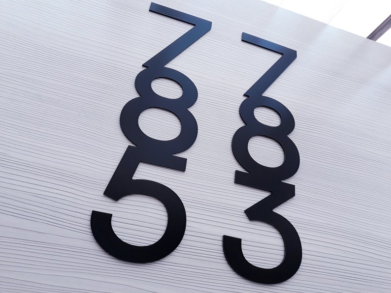 Outdoor Signs House Numbers Vertical House Number Vertical | Etsy