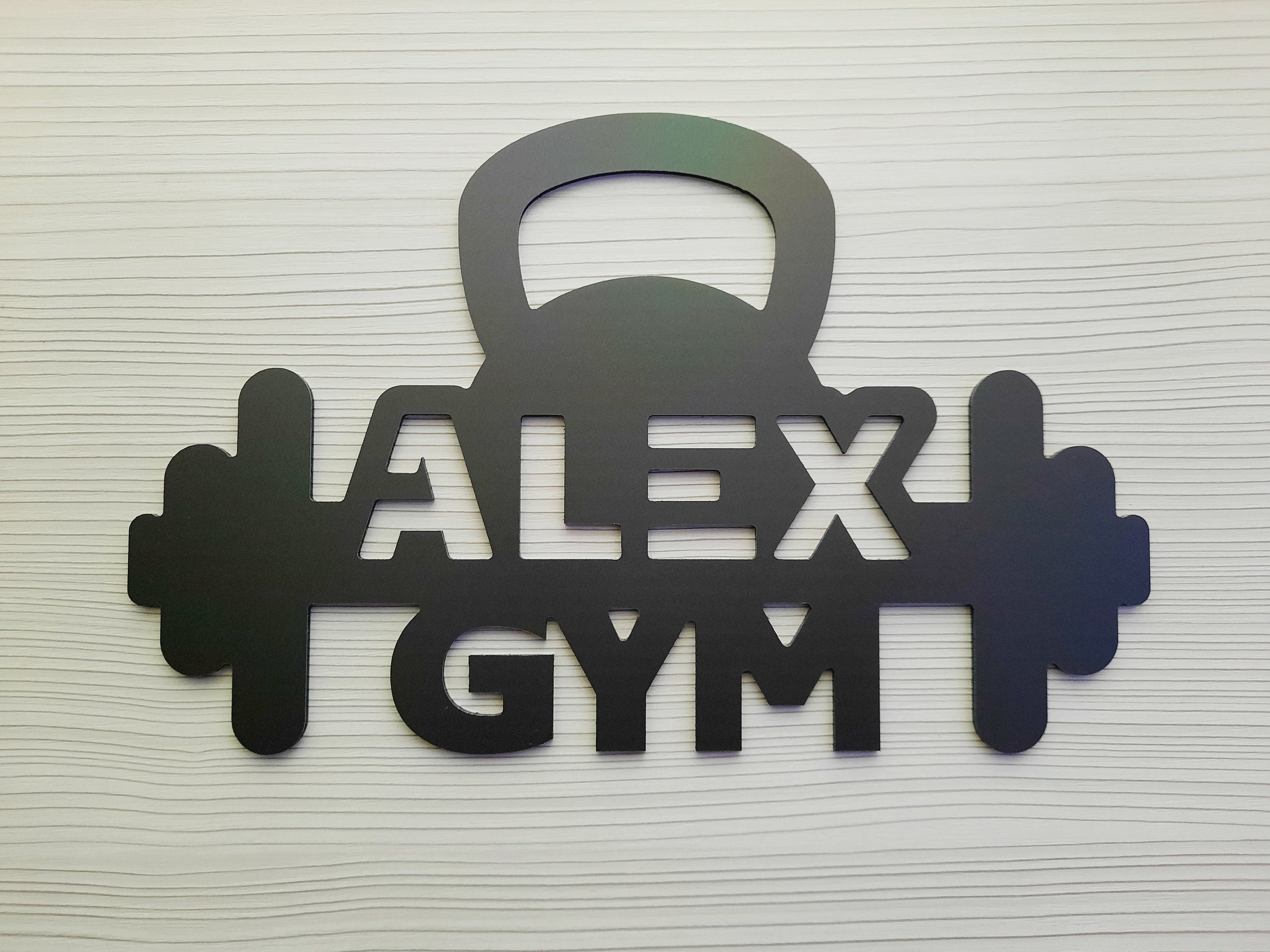 Custom Gym Signpersonalized Home Gym Signcustom Metal Gym - Etsy