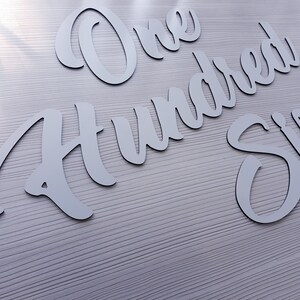 Script Address Sign Metal Custom House Numbers Sign Cursive - Etsy