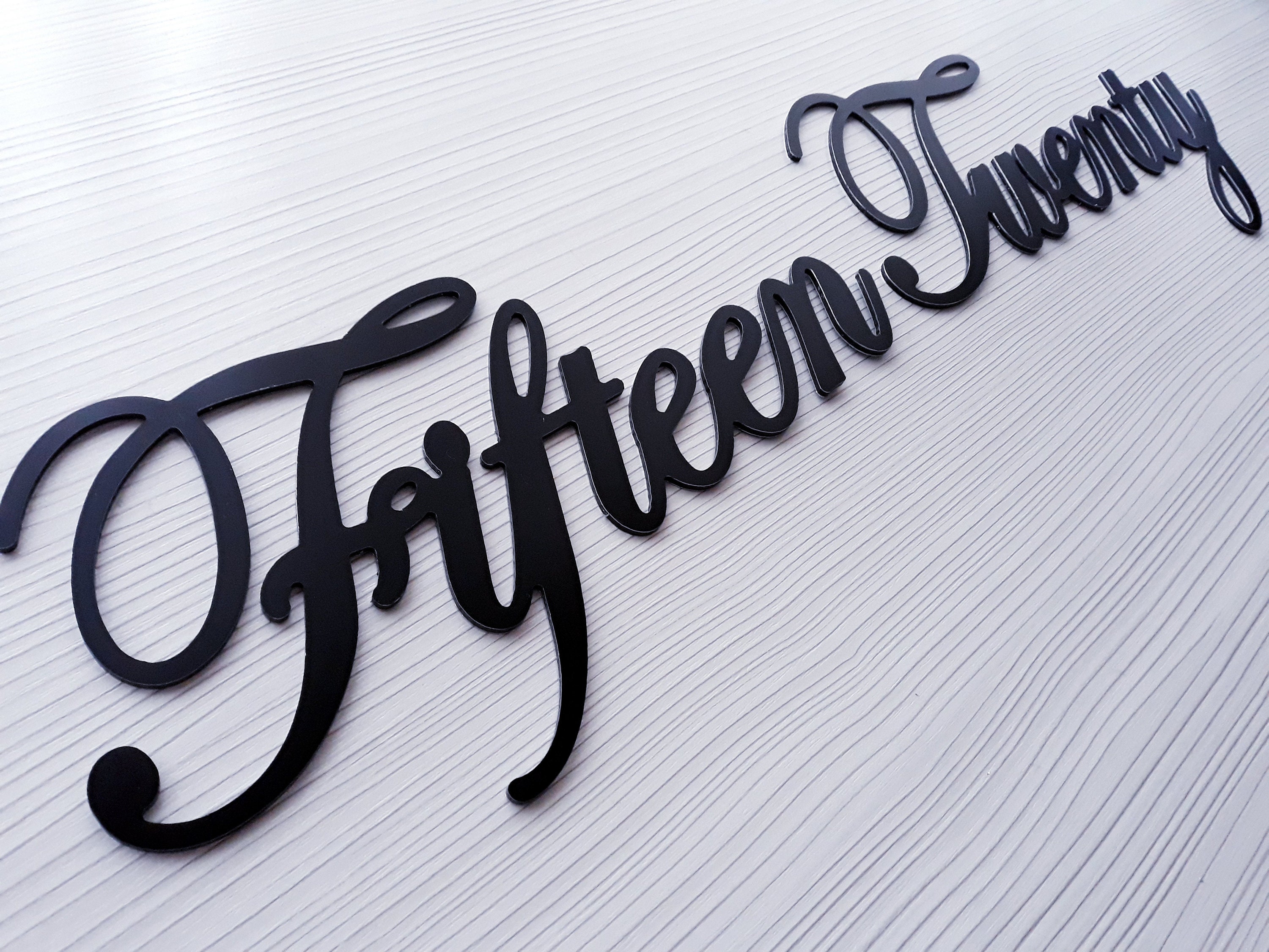 Script Address Sign Metalgarage Address Scriptscript House - Etsy