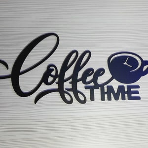 Coffee Time Sign for Kitchen Metal,coffee Sings House Decor,wall ...