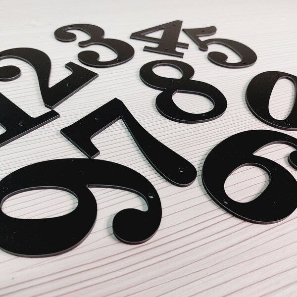 8 Inch Traditional & Wider, House Numbers Letters - Etsy