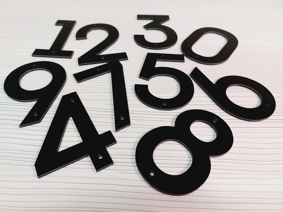 House Numbers, Address Sign, Black House Numbers, House Address Numbers ...