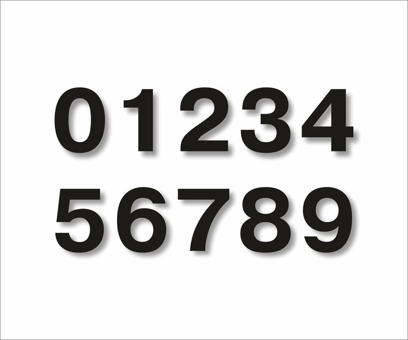House Numbers Sign, Aluminum Composite Address Sign, Custom Number or ...