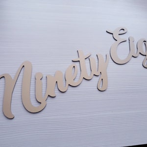 Script Address Sign Metal Custom House Numbers Sign Cursive - Etsy