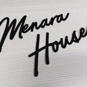 Script Address Sign ,script House Numbers, Custom House Numbers Sign ...