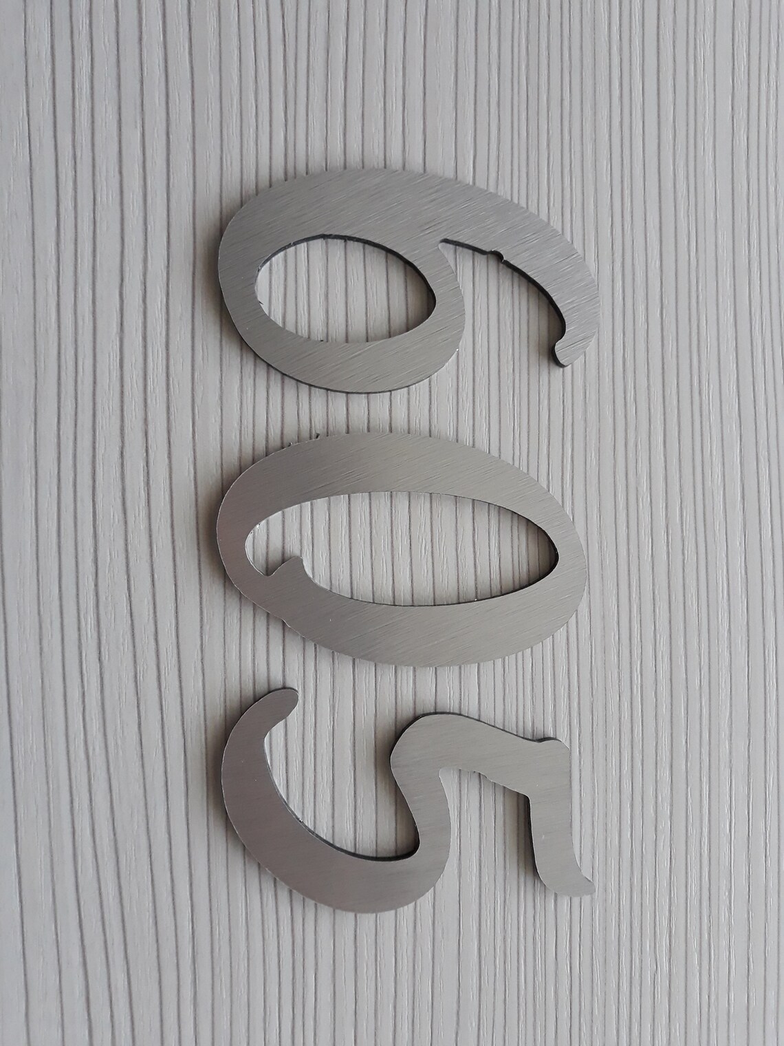 Metal house numbers script house number sign metal aluminum | Etsy