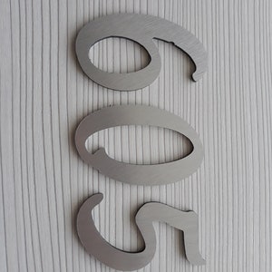 Metal House Numbers Script, House Number Sign, Metal Aluminum Address ...