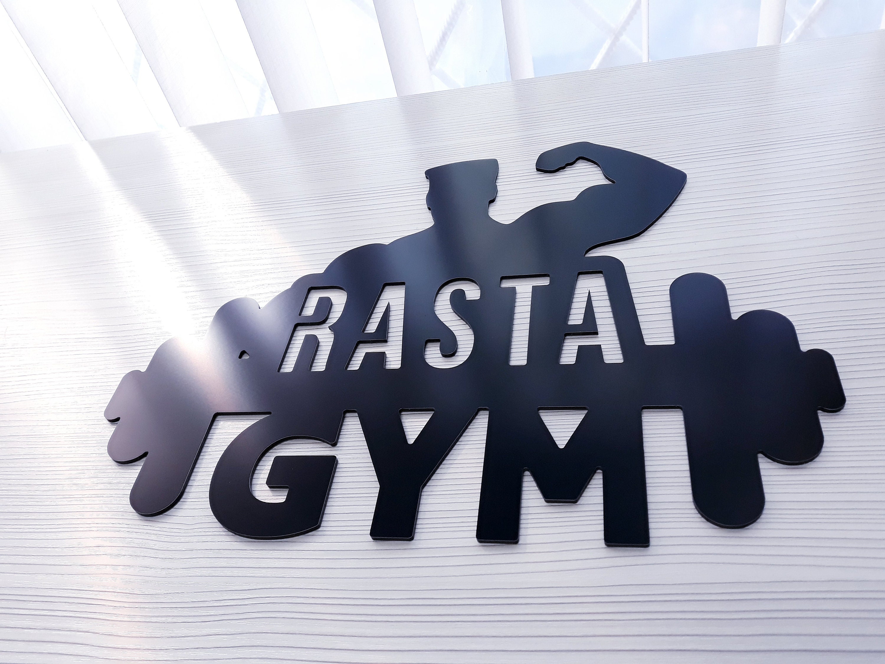 Custom Gym Sign,personalized Home Gym Sign,custom Metal Gym Sign,home ...