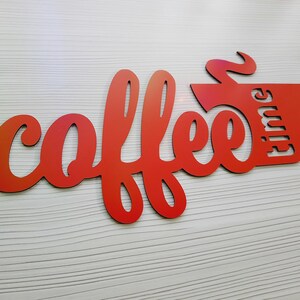 Coffee Time Sign for Kitchen Metalcoffee Sings House - Etsy