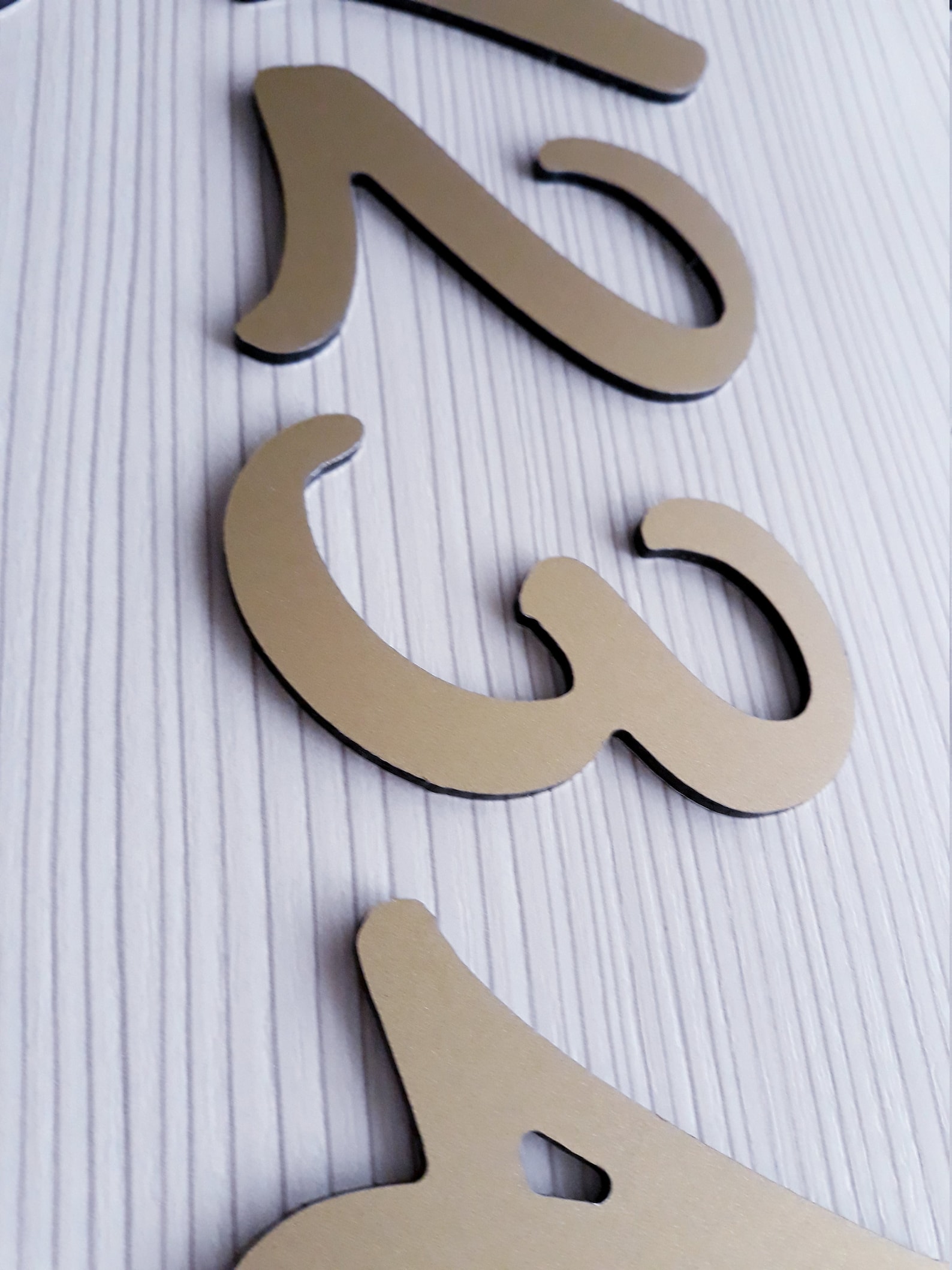 Metal House Numbers Script House Number Sign Metal Aluminum | Etsy