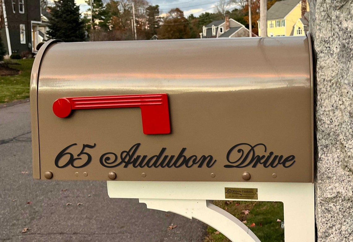 Mailbox Address Sings, Mailbox Script Address Sign, Script House ...