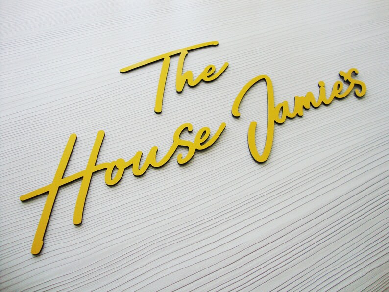 Script Address Sign script House Numbers Custom House | Etsy