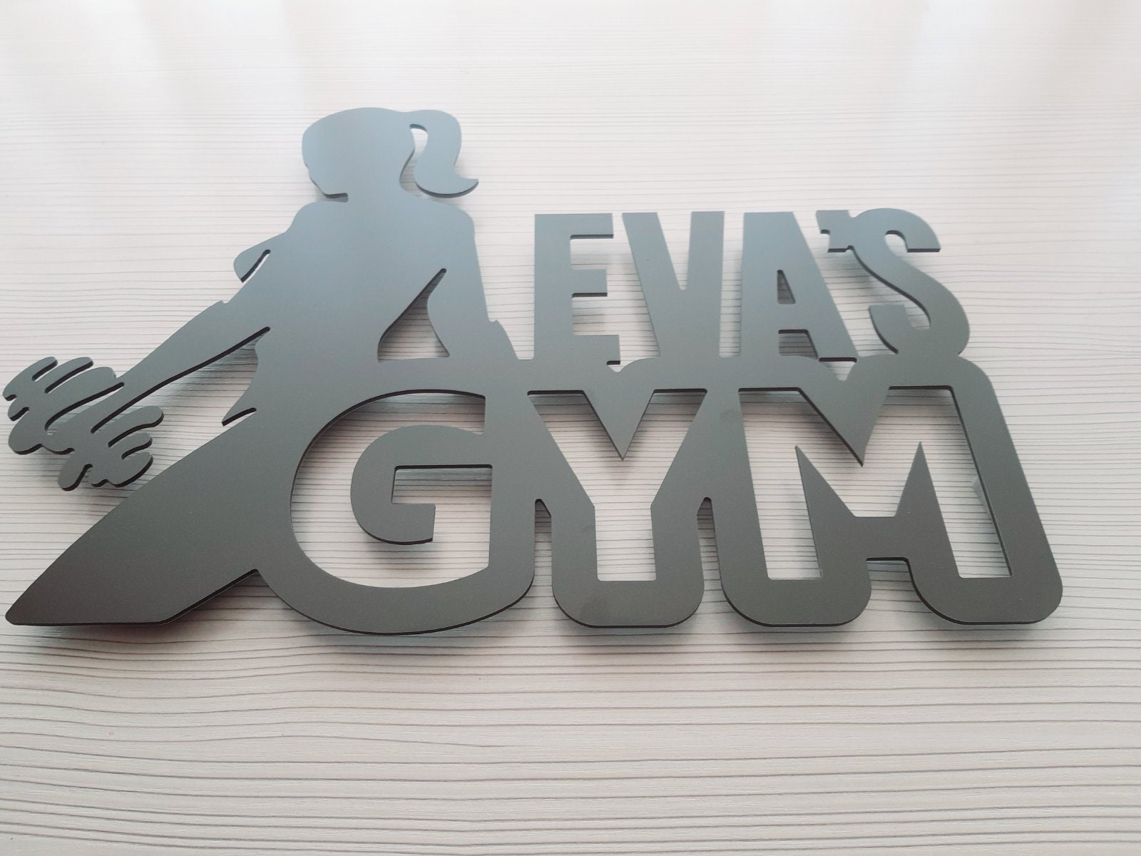 Custom Gym Sign Girl woman Personalized Home Gym SignCustom | Etsy
