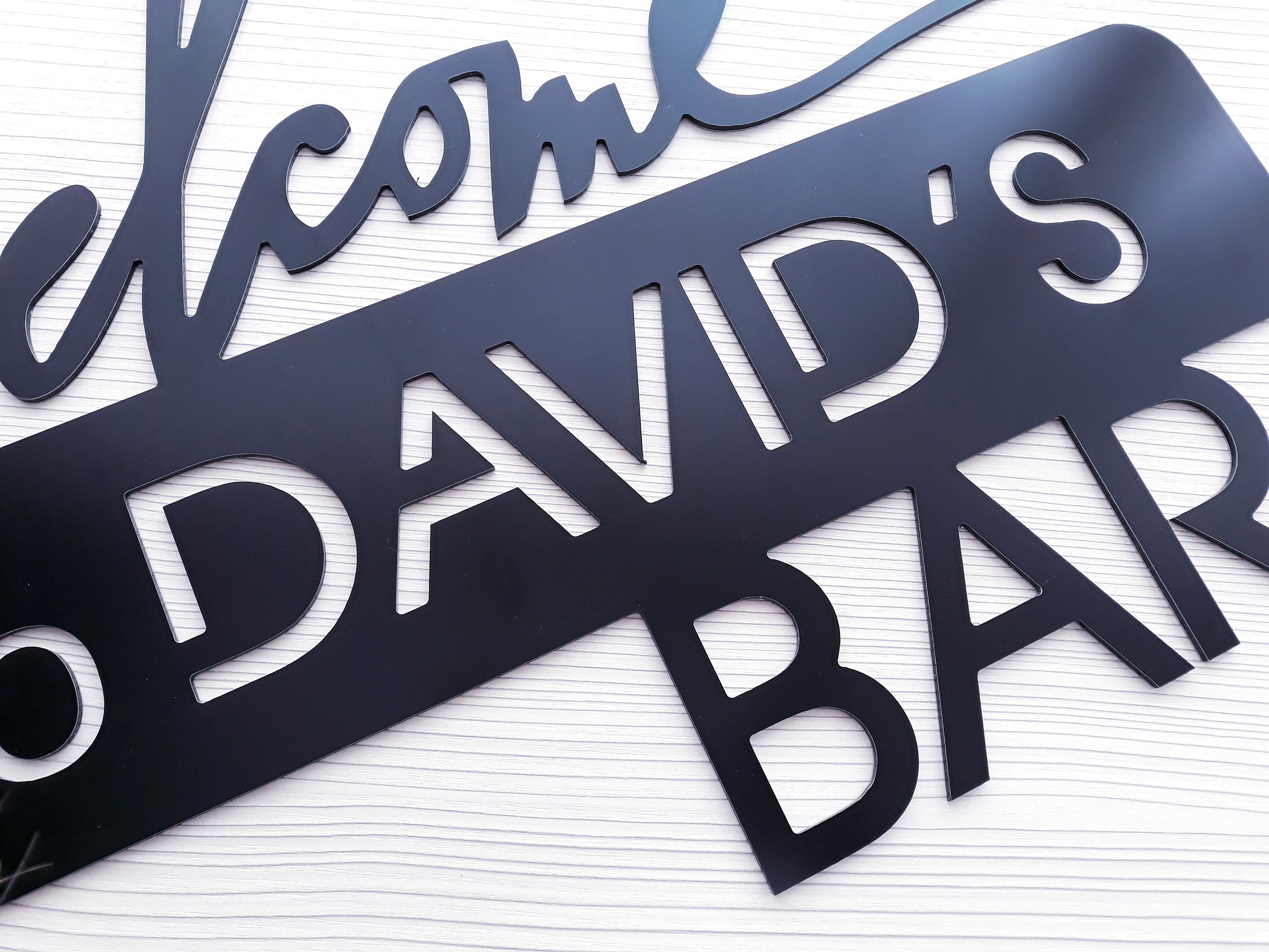 Custom Name Bar Sign Metalname Bar Sings House Decorwall - Etsy