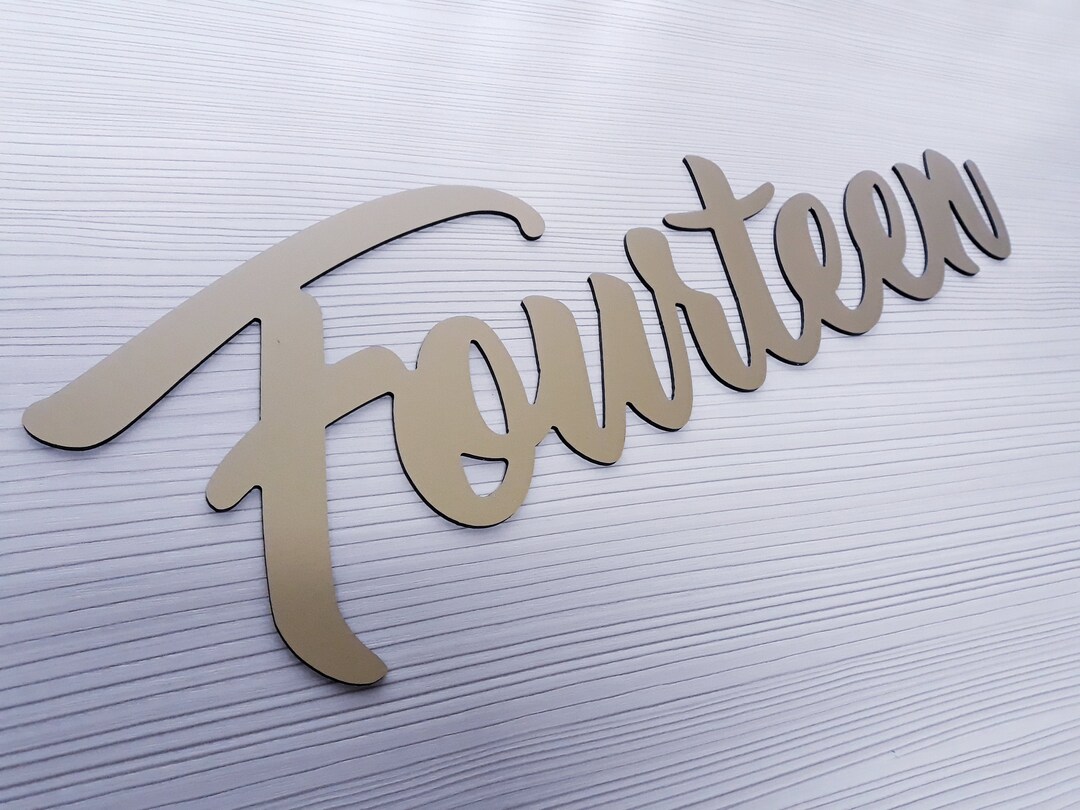 Script Address Sign Metal, Custom House Numbers Sign Cursive, Metal ...