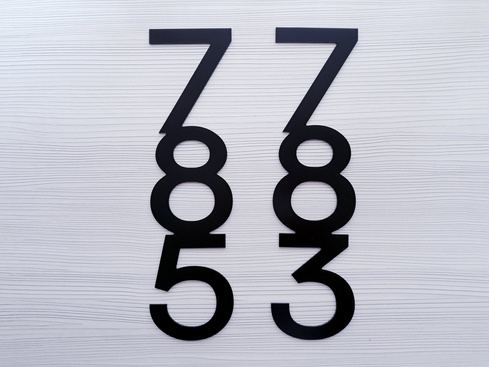 Outdoor Signs House Numbers Vertical House Number Vertical - Etsy