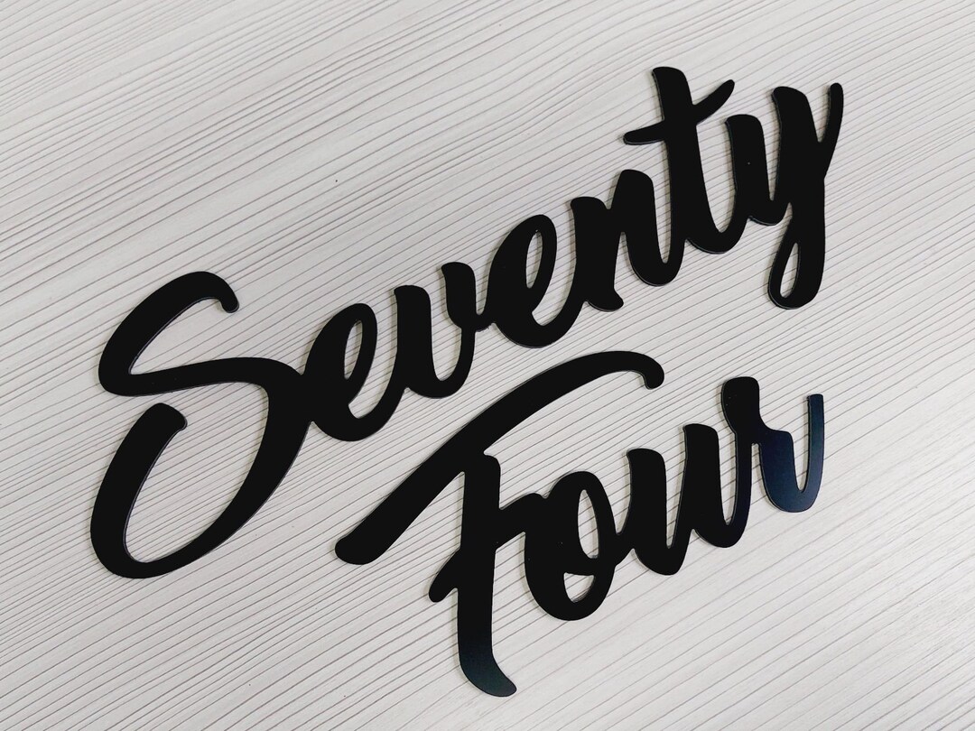 Script Address Sign Metal, Custom House Numbers Sign Cursive, Metal ...