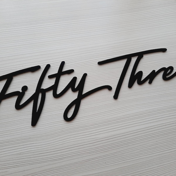 Script House Number - Etsy