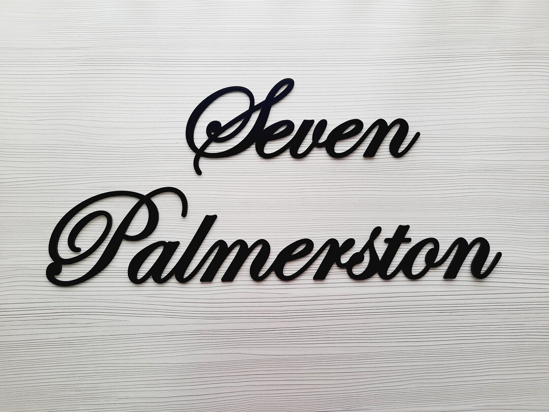 Script Address Sign ,script House Numbers, Custom House Numbers Sign ...