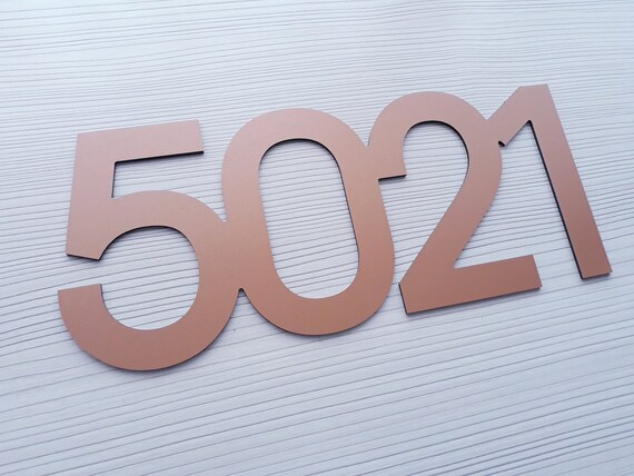 House numbers METAL signmetal aluminum address Custom | Etsy