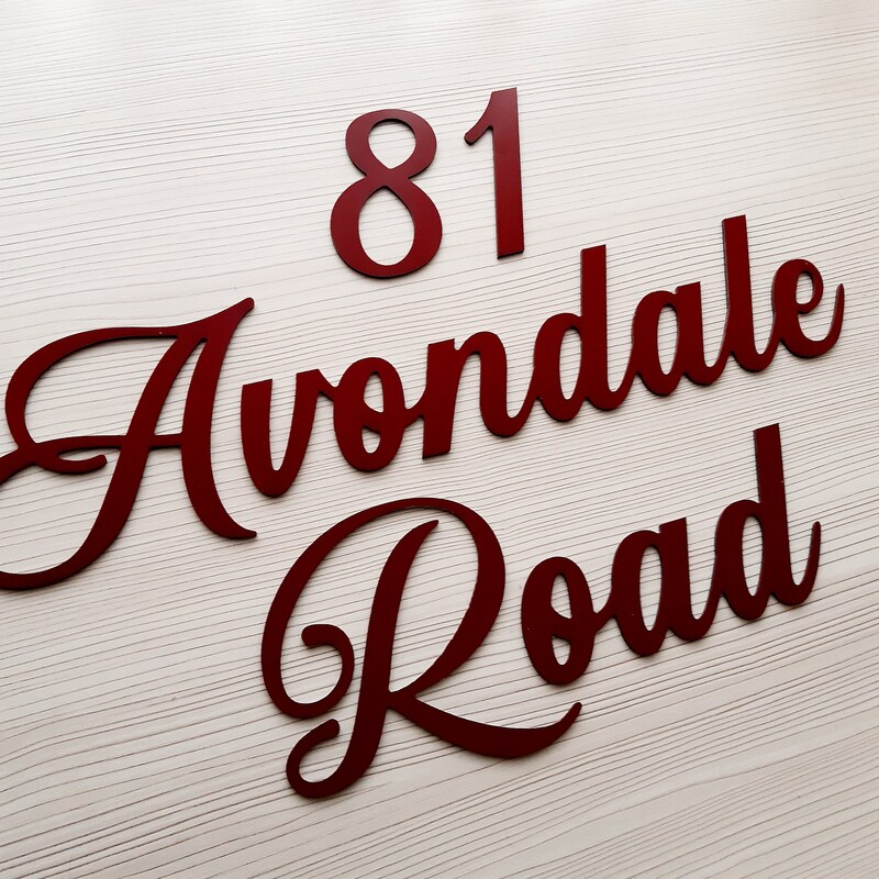 Colonial House Numbers - Etsy