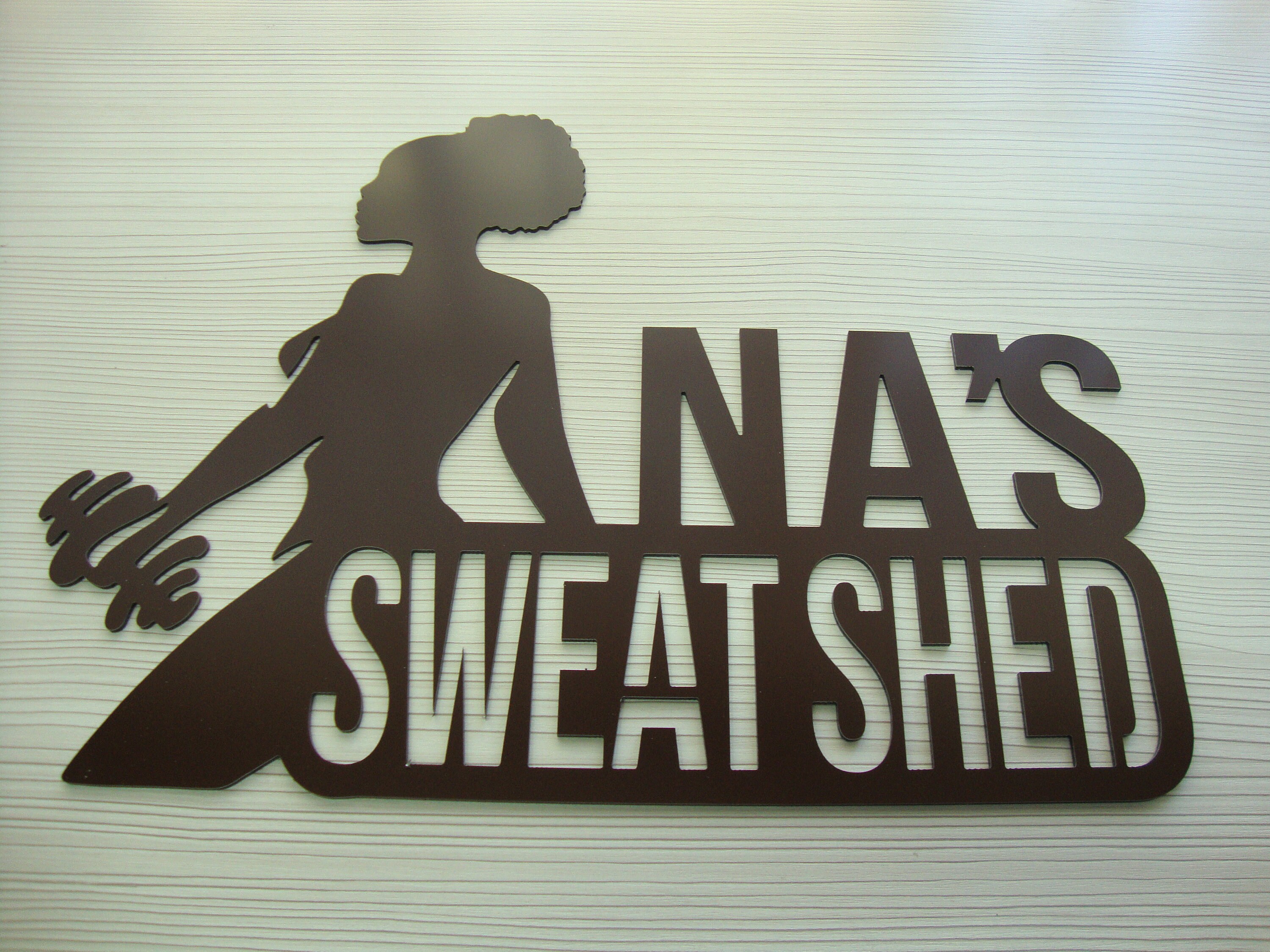 Sweat Shed, Custom Sweat Shed, Gym Sign Girl Woman ,personalized Sweat ...