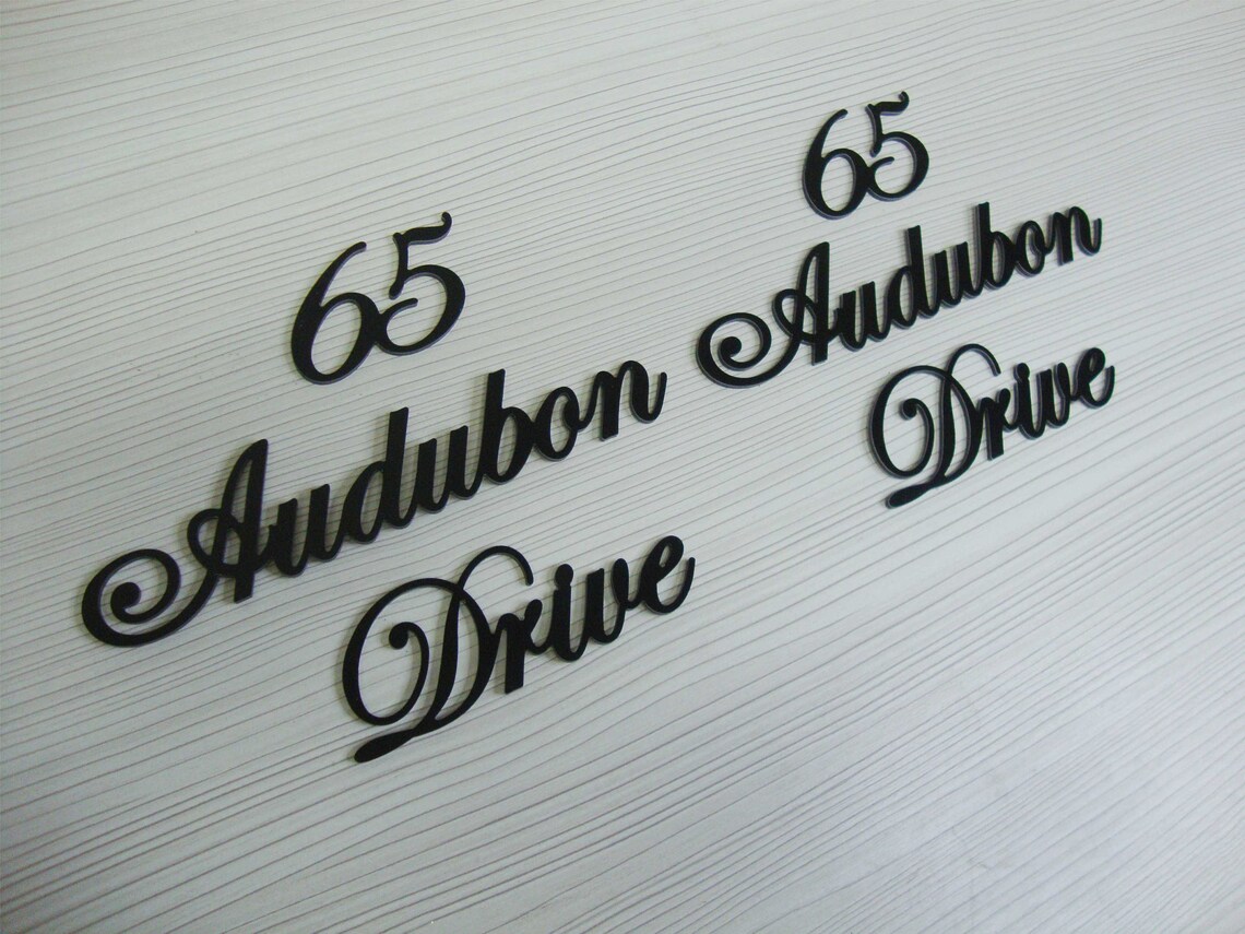 Mailbox Address Sings, Mailbox Script Address Sign, Script House ...