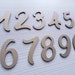 Metal House Numbers Script House Number Sign Metal Aluminum - Etsy