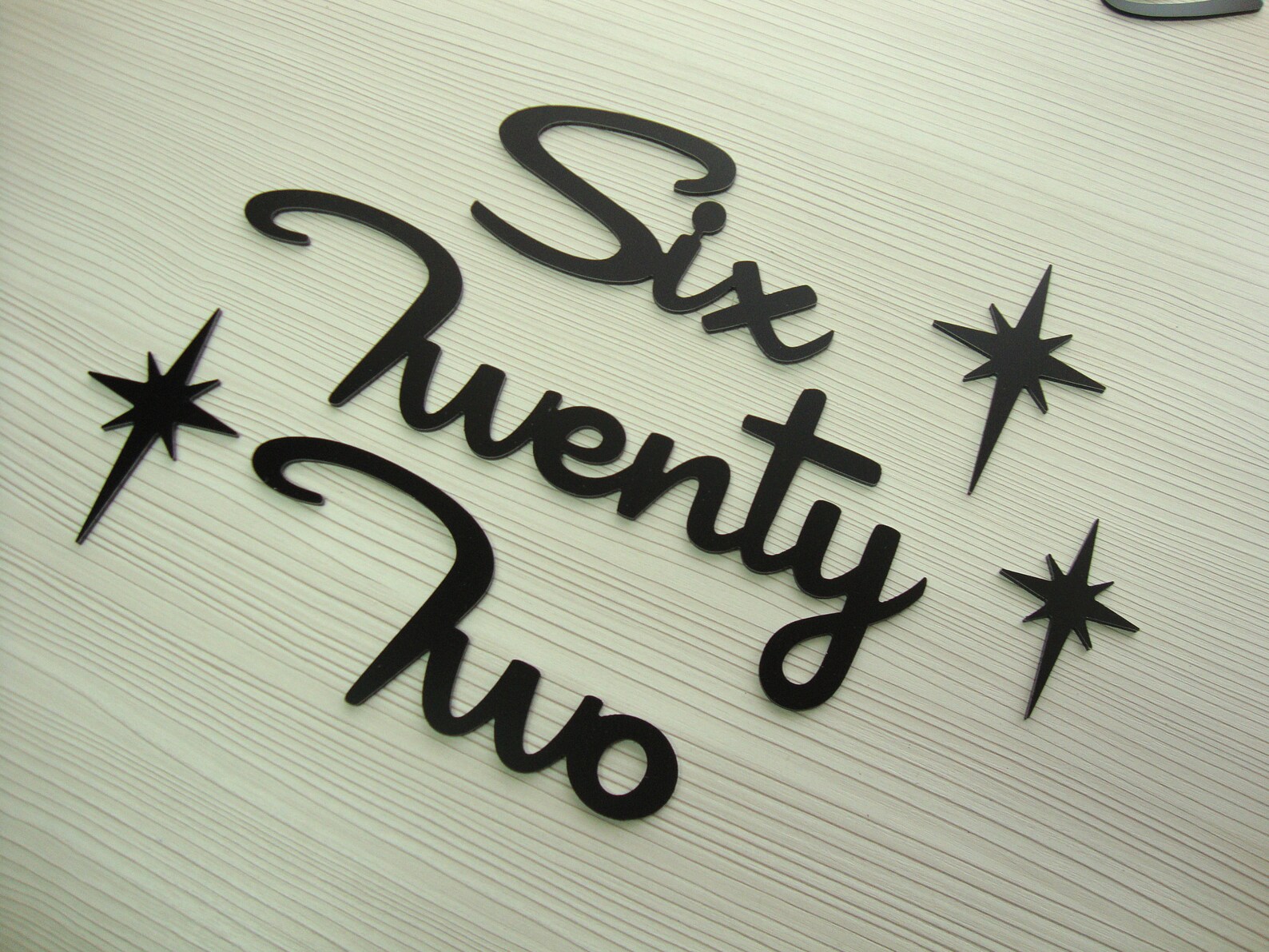 Mid Century House Numbers Mcm House Numbers Retro House - Etsy