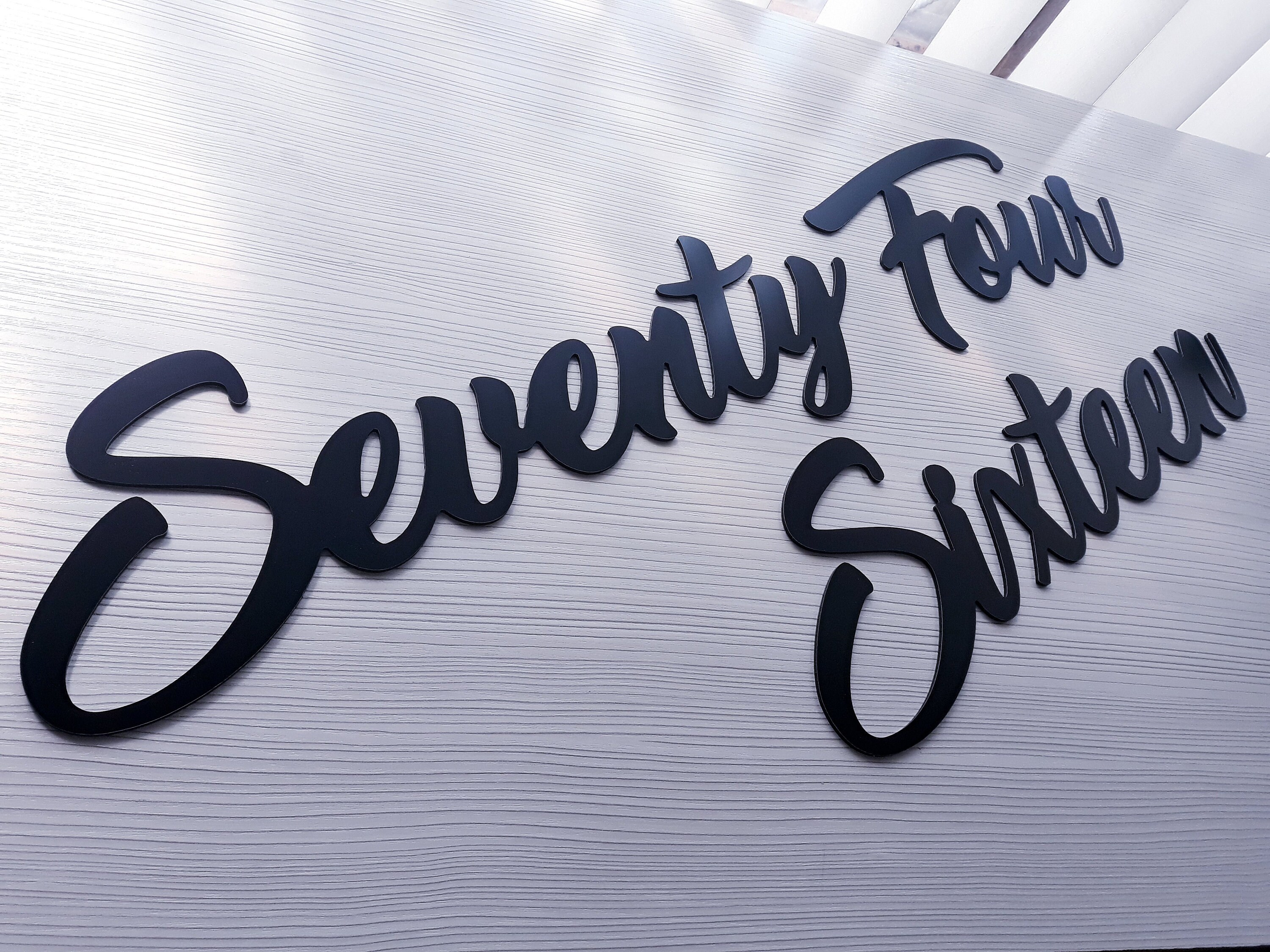 Script Address Sign Metalscript House Numberscustom House | Etsy