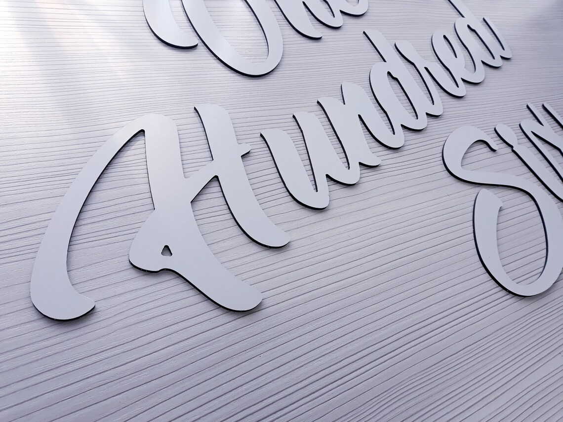 Script Address Sign Metal Custom House Numbers Sign Cursive | Etsy