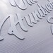 Script Address Sign Metal, Custom House Numbers Sign Cursive, Metal ...