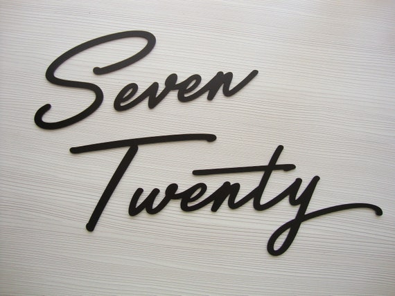 Script Address Sign Script House Numberscustom House Numbers | Etsy