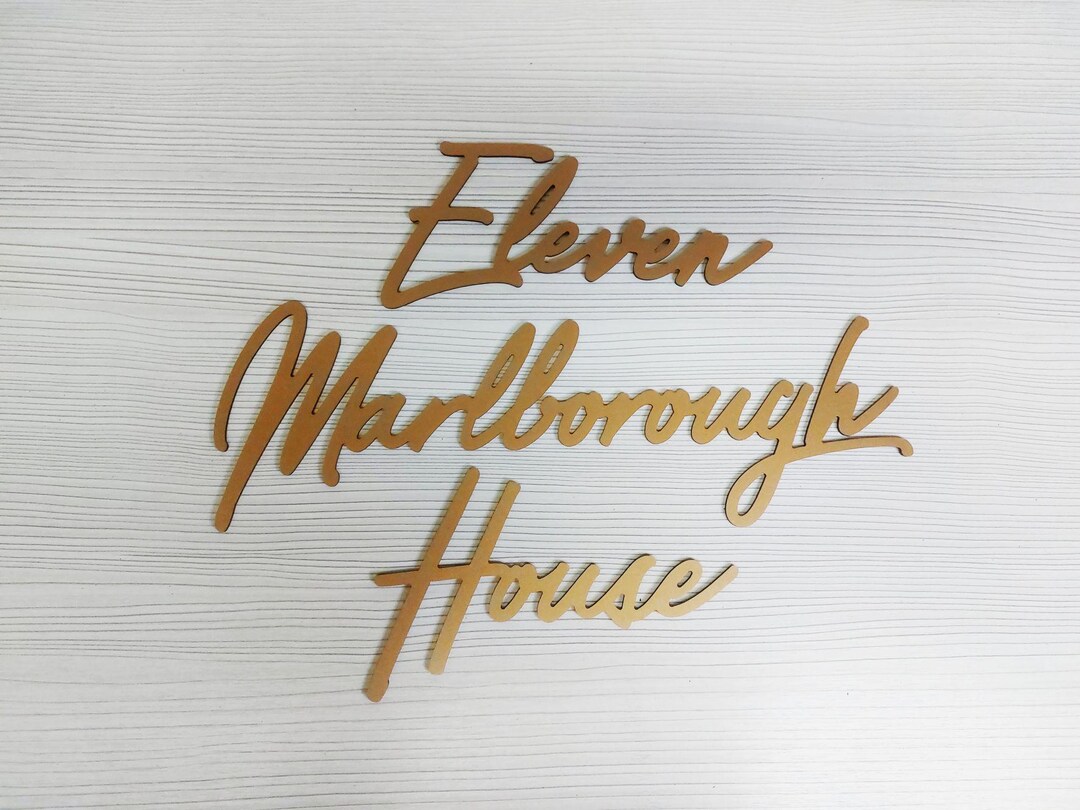 Script Address Sign ,script House Numbers, Custom House Numbers Sign ...