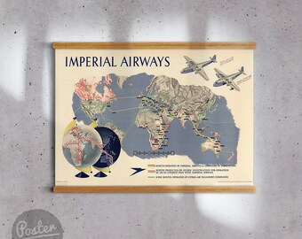 Imperial Airways Poster - Etsy