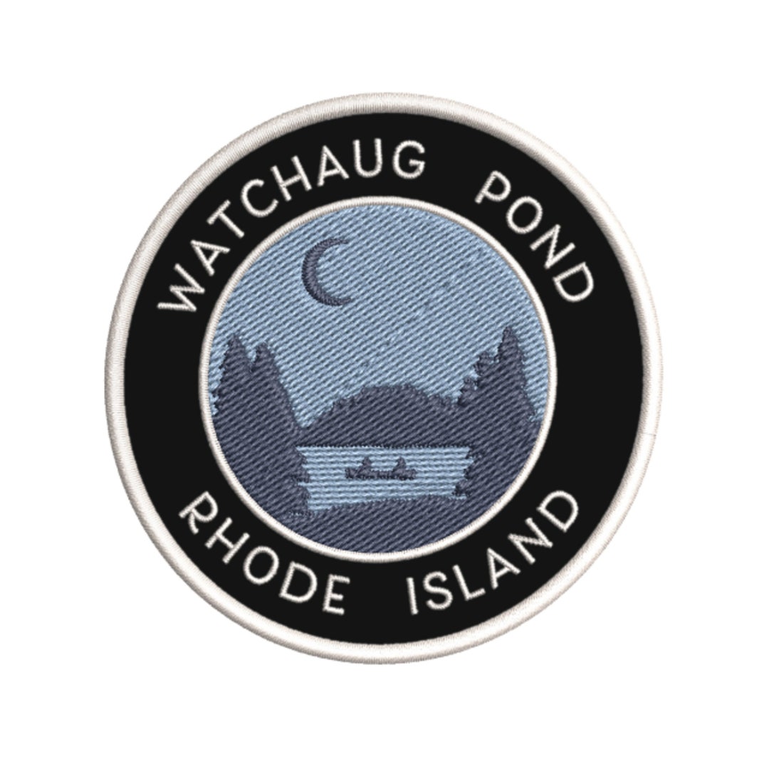 Watchaug Pond Rhode Island Moon Lake Boat Embroidered Patch - Etsy