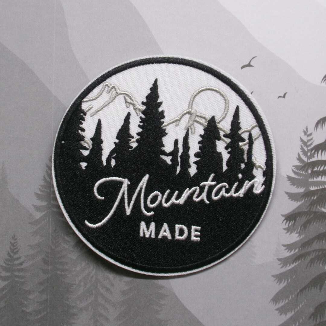 Iron on Outdoor Mountain Patch, Embroidered Applique for Jacket ...