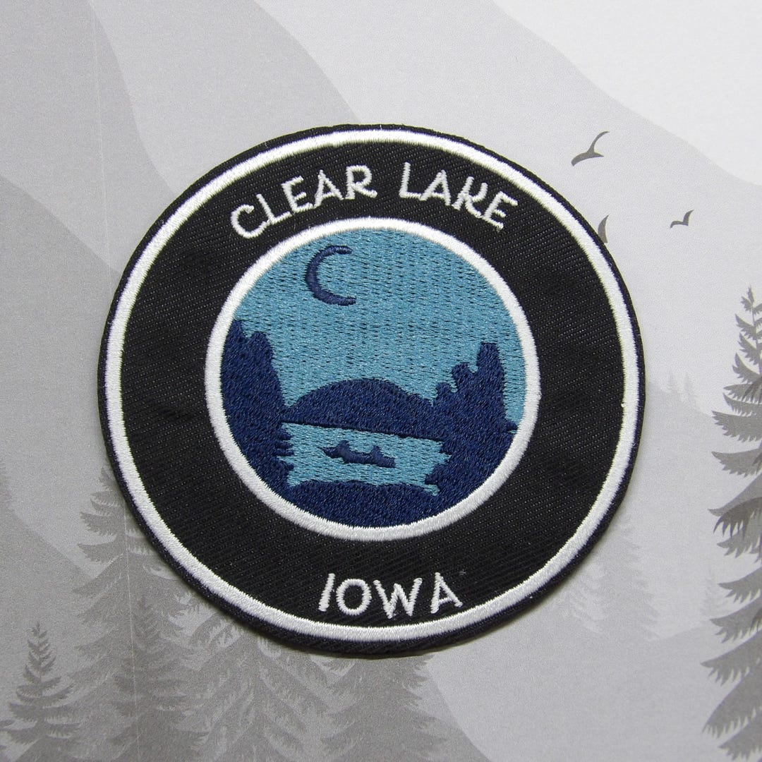 Iron on Clear Lake Patch/souvenir Applique for Jacket & Clothing ...