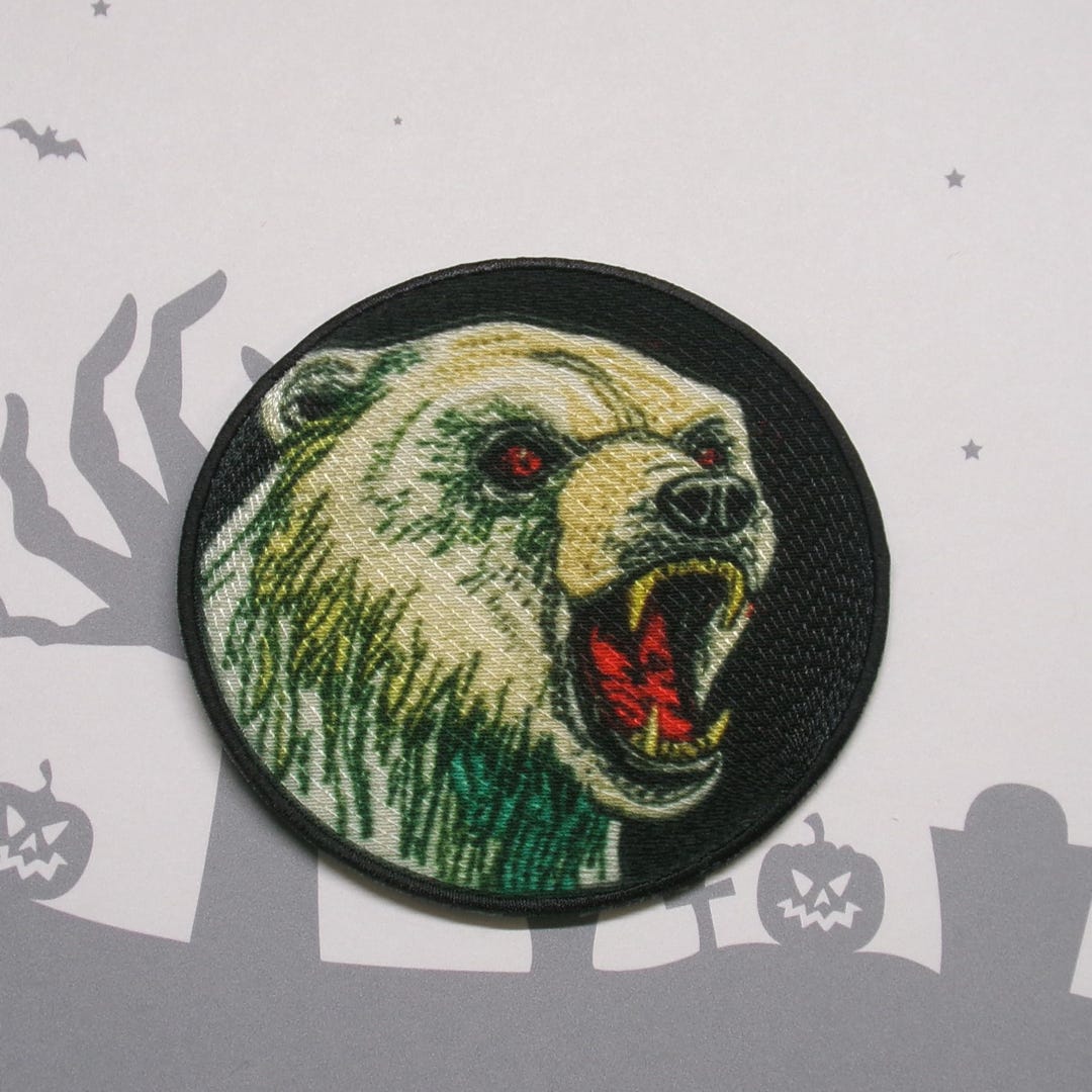 Polar Bear Patch Embroidered DIY Iron-on/sew-on Applique Badge Backpack ...